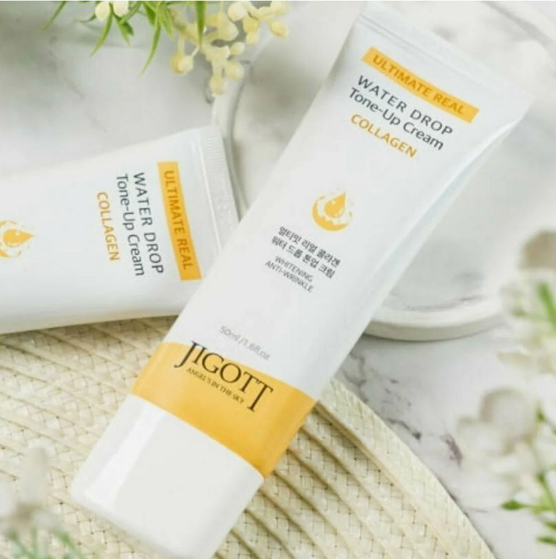 Джигот Water Drop Tone-up Cream Collagen Антивозрастной крем для лица с коллагеном, 50мл