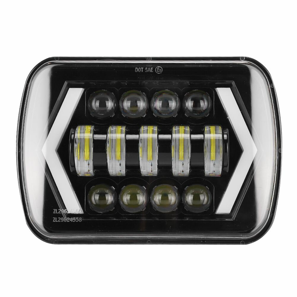 LED фары H4 210W 6000K для Jeep Cherokee XJ