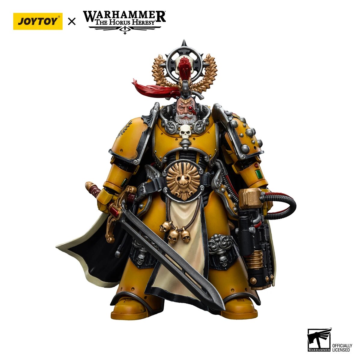 JOY TOY Warhammer 30K 1/18 Imperial Fists Legion Praetor с силовым мечом