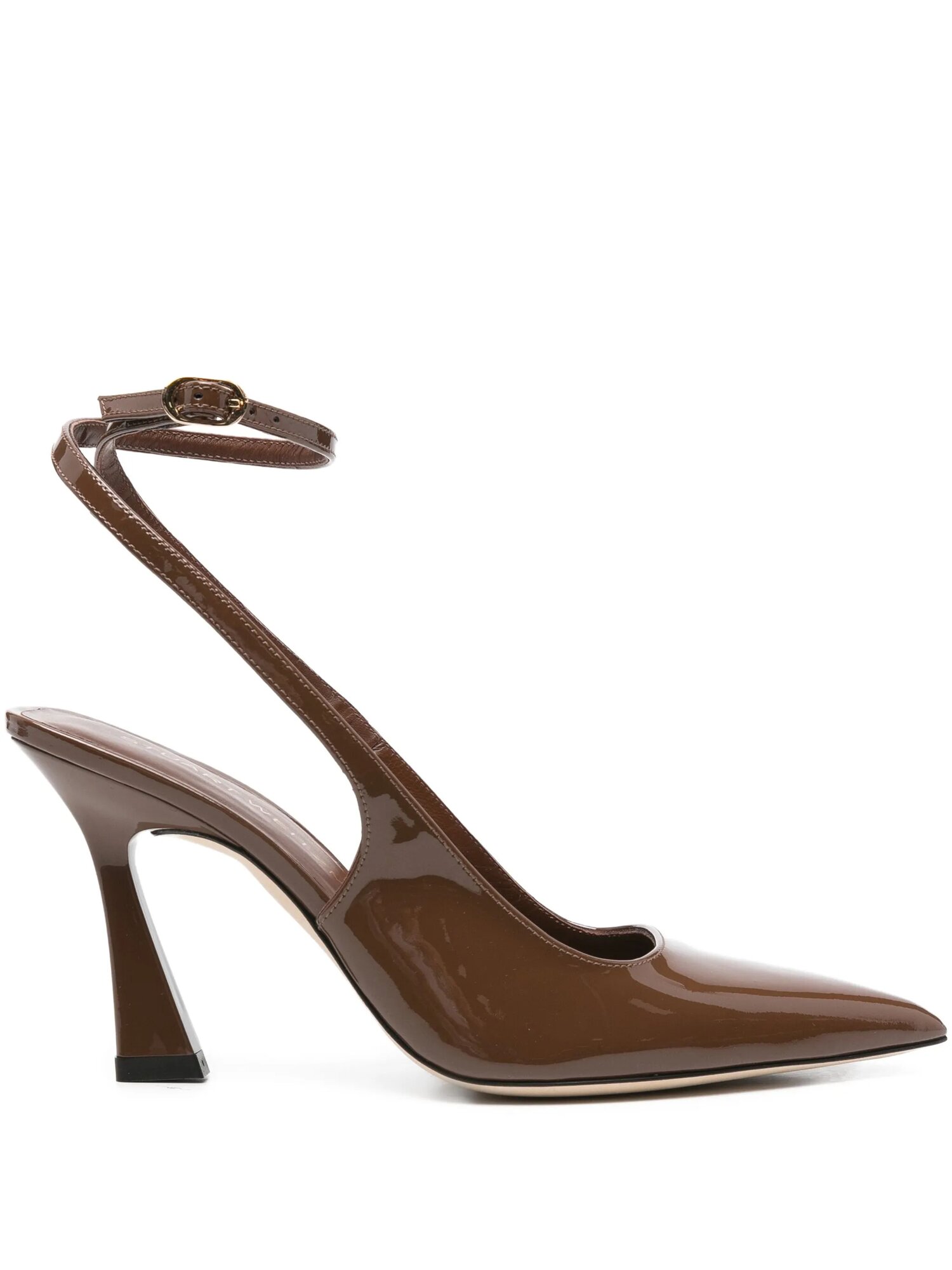 Туфли Stuart Weitzman Patent-leather ankle-strap pumps