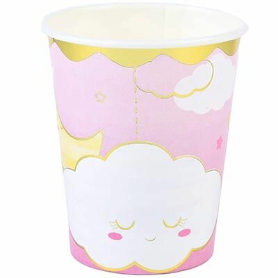Стаканы бумажные весёлая затея Детские Грезы, розовые, 250 мл, 6 шт