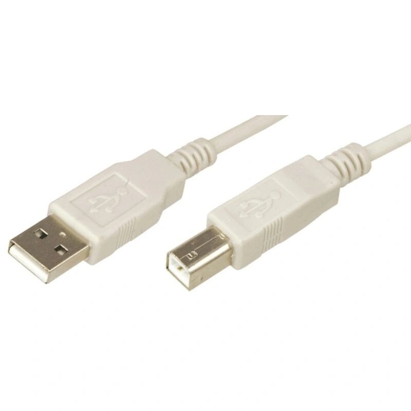 Кабель USB A 2.0 - USB B, М/М, 1.8 м, Rexant, сер, 18-1104