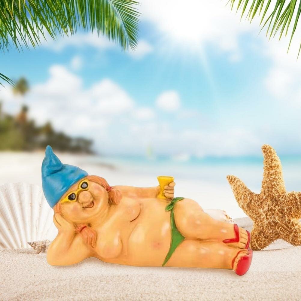 Садовый гоблин, художественное украшение, забавная статуя эльфа, смоляная карликовая статуя озорного сада для украшения дома и сада