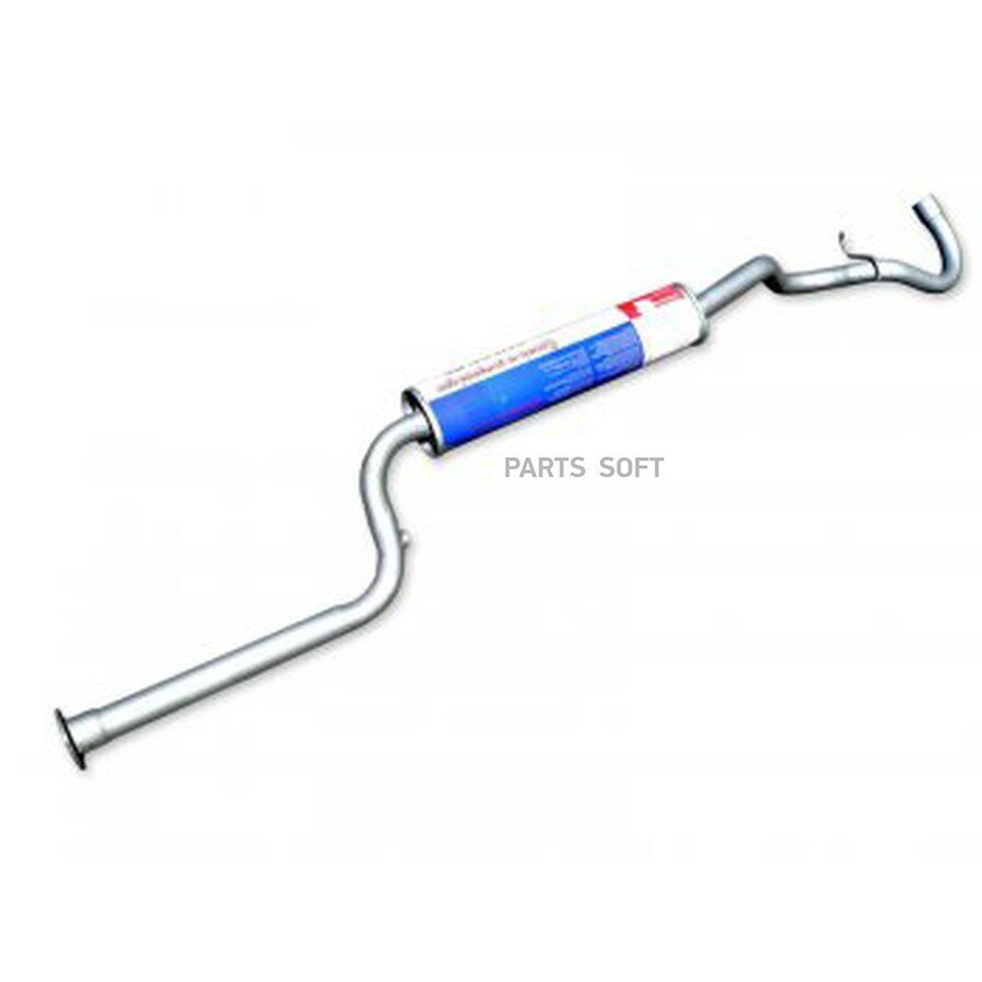 Резонатор 2123 Шеви Нива (с 2009) (фланец 3 отв.) без катализатора от официального дистрибьютора, FOBOS, артикул 10090