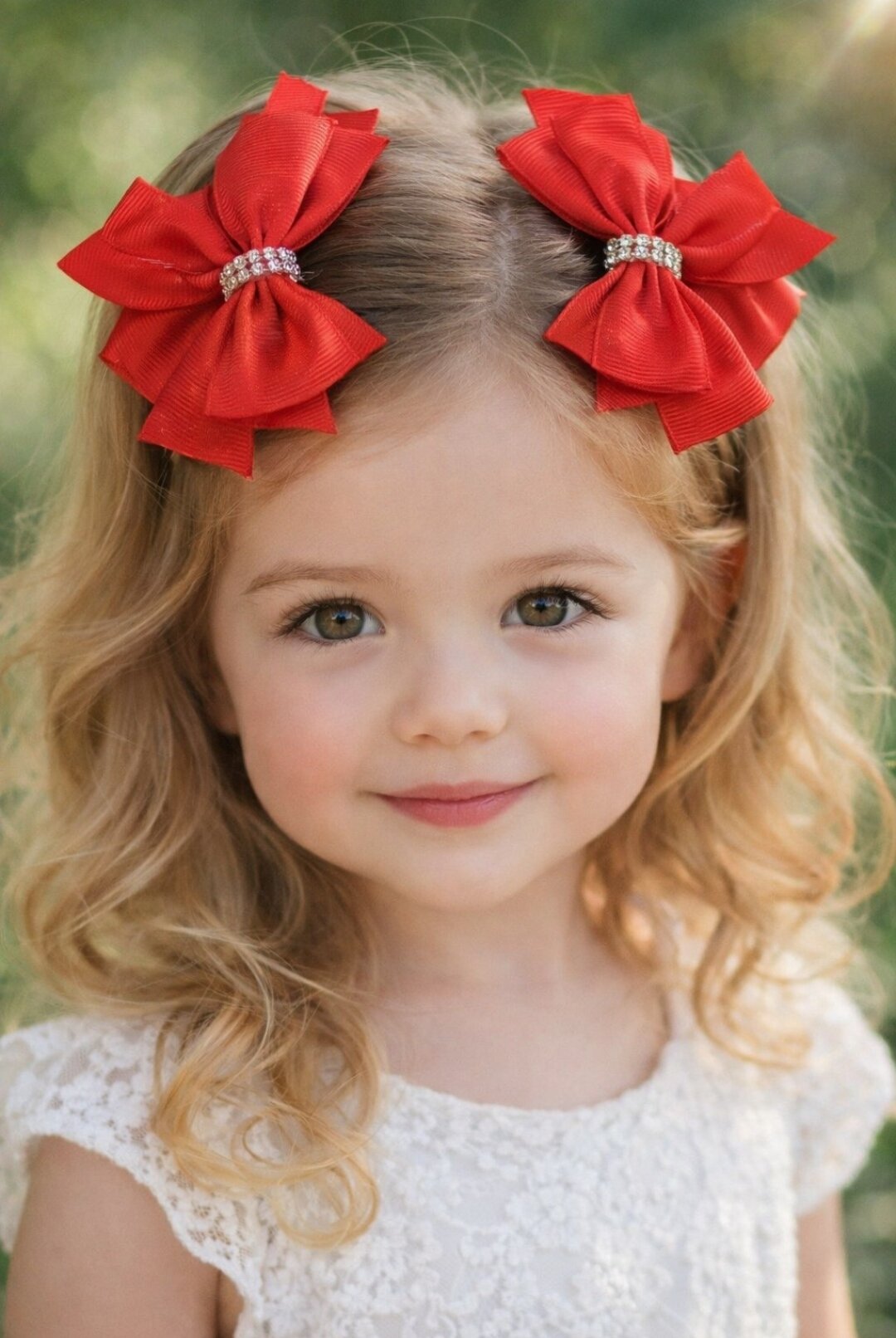 Бант для волос на заколке