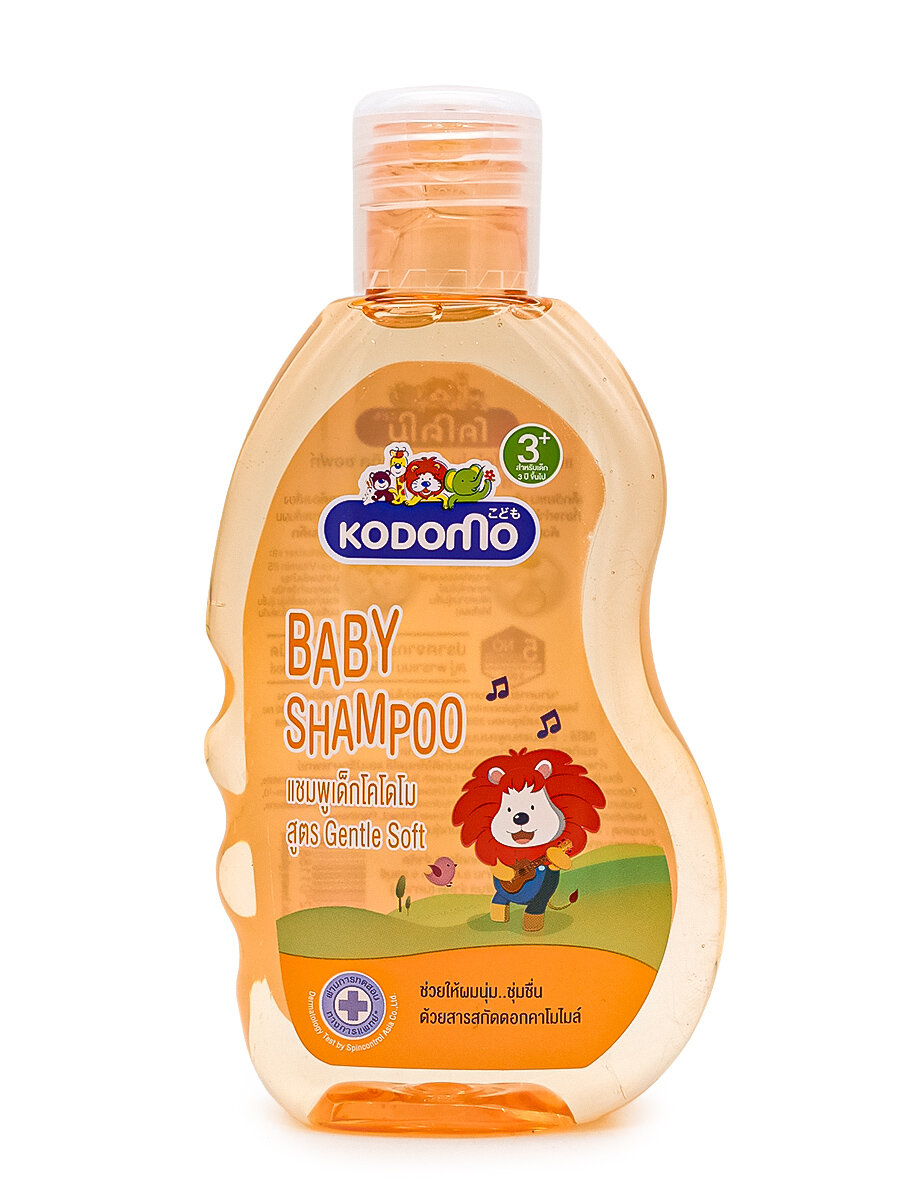 LION Шампунь детский без слез для волос и тела нежный Kodomo, 200 мл