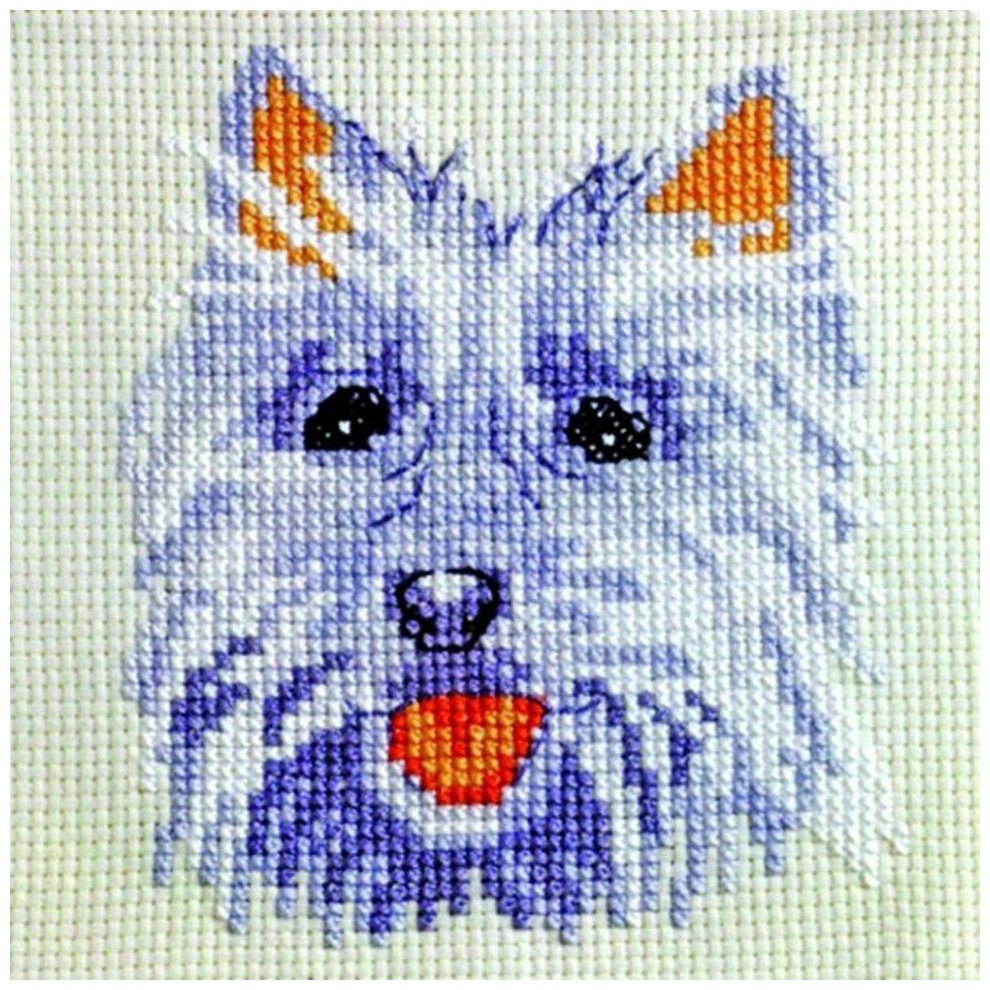 Набор для вышивания Permin #12-2373 Собака, Счетный крест, 25 x 25 см