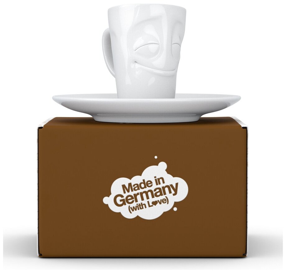 Кофейная чашка с блюдцем Tassen Cheery 80 мл белая