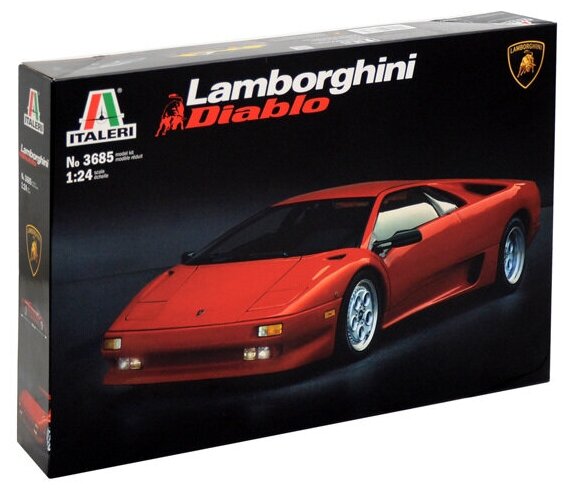 Сборная модель автомобиля / Модель для сборки Italeri / Автомобиль Lamborghini Diablo