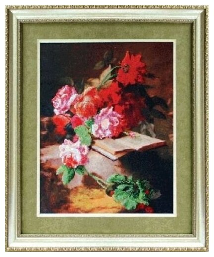 Вышивка Цветочная поэзия 31x40 см.