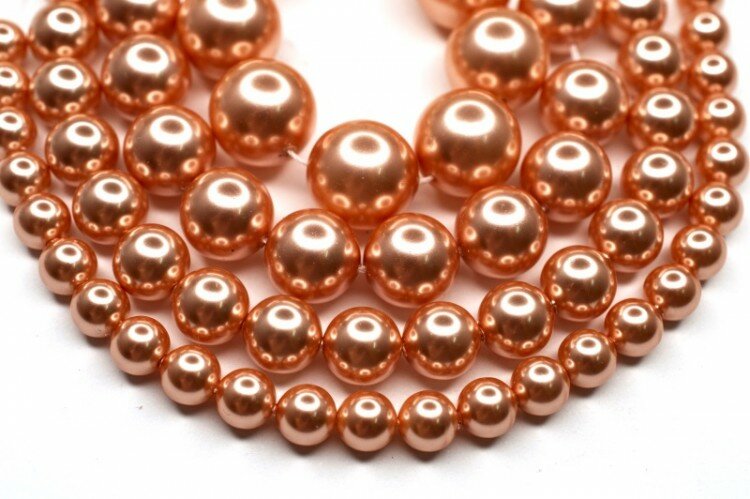 Жемчуг Swarovski 5810 #674 10мм Crystal Rose Peach Pearl, 5810-10-674, 2шт