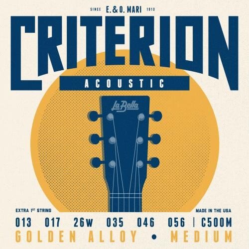 Струны для акустической гитары La Bella Criterion C500M 13-56