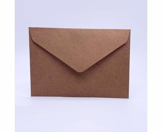 Конверт цветной 119х162 мм, 10 шт, кофе
