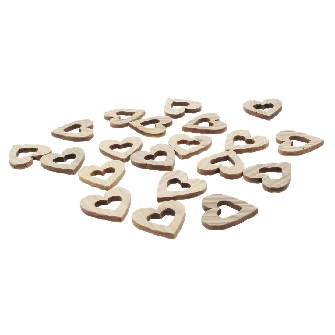 Декоративные фигурки "Сердечки", 20 штук