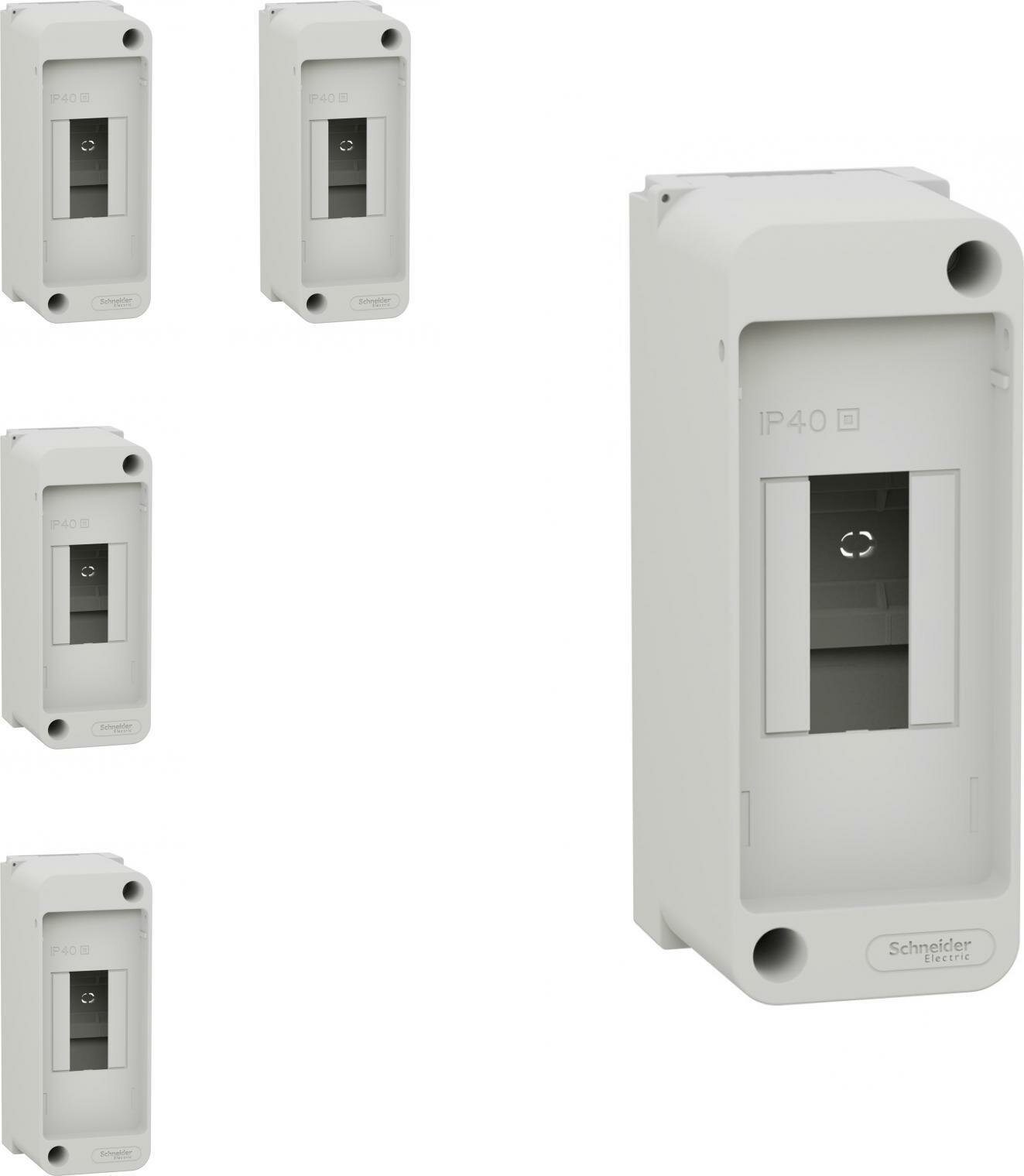 Бокс навесной Systeme Electric Easy9 XS 2 модуля IP40 (комплект из 4 шт)