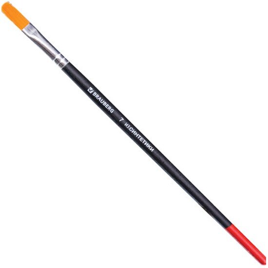 Кисть Brauberg , синтетика, плоская, № 7, 200214