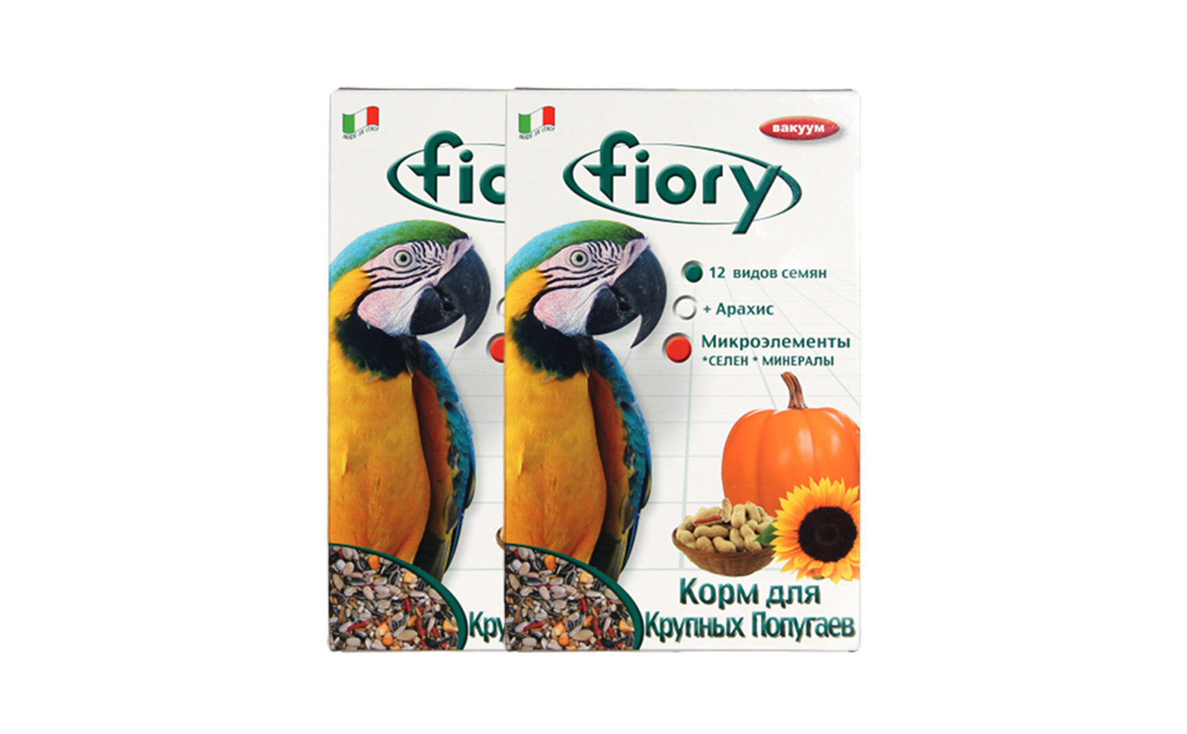 FIORY корм для крупных попугаев Pappagalli 700 г х 2 шт.