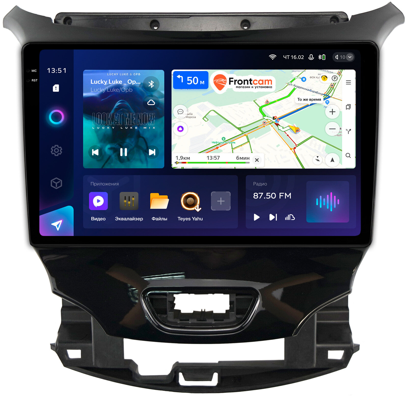 Штатная магнитола Teyes CC3 2K 6/128 9.5" RM-9-2113 Chevrolet Cruze 2 2015-2019 Android 10 (4G-SIM, DSP, QLed)