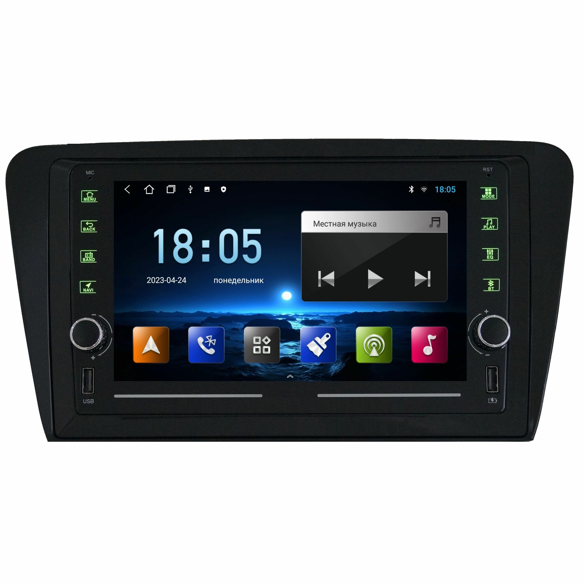 Магнитола K8 Skoda Octavia A7 - Android 12 - Память 2+32Gb - IPS экран