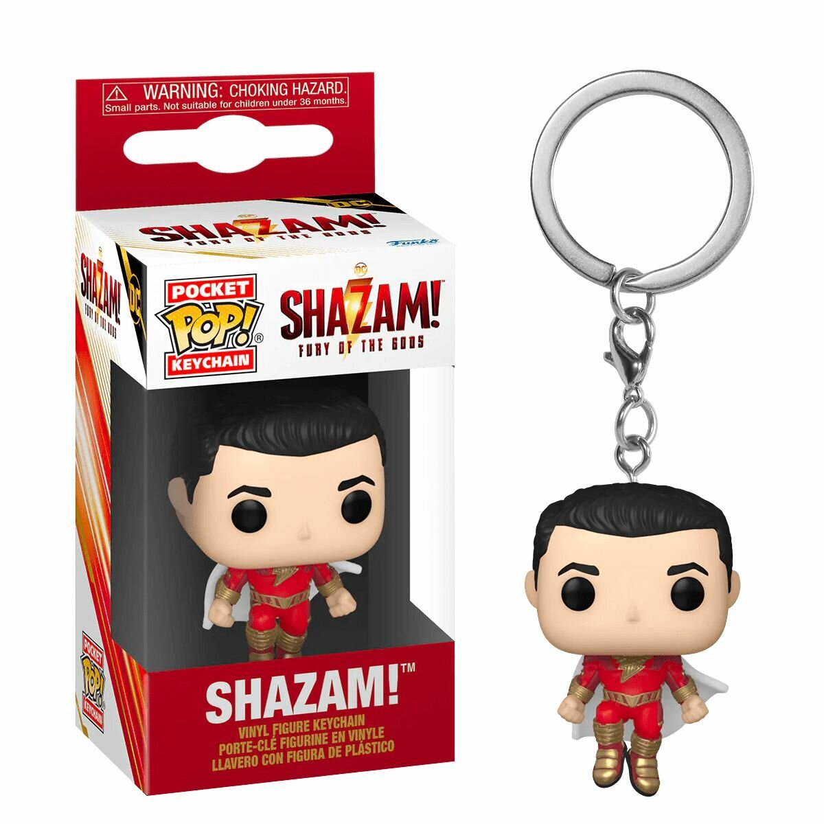 Брелок Shazam! keychain Zachary Levi из фильма Shazam! Fury of the Gods DC Comics