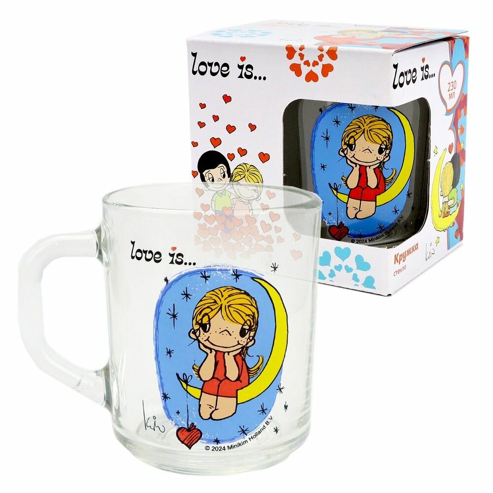 Кружка детская в подарочной упаковке 230 мл ND Play / Love is Классик (мал.), стекло