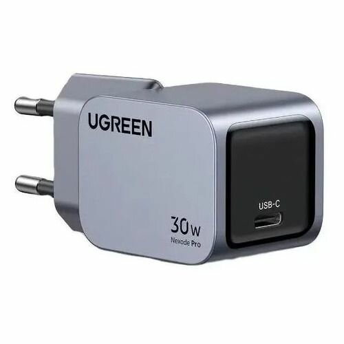 Сетевое зарядное устройство UGREEN X703, USB type-C, 30Вт, 3A, серый