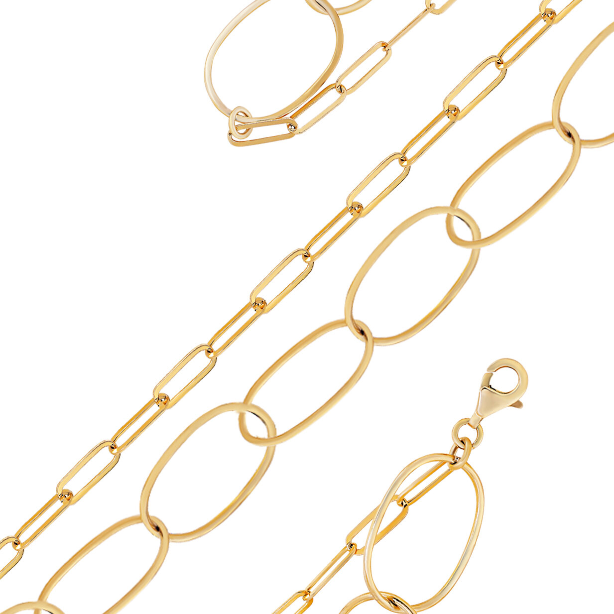 Браслет-цепочка, серебро, 925 проба, родирование