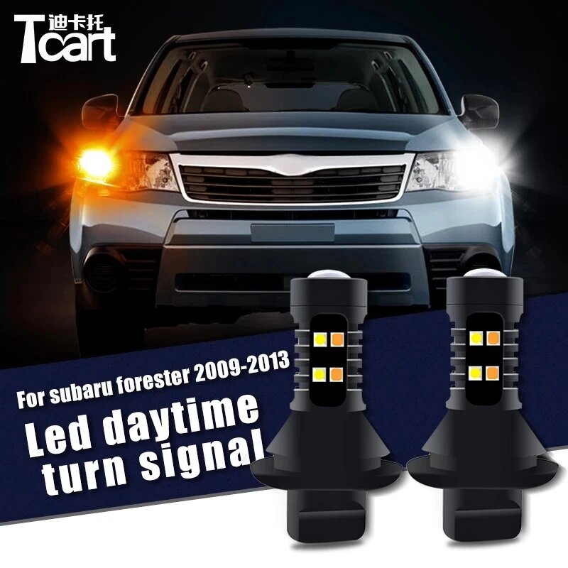 Автомобильные аксессуары для Subaru Forester sg 2004-2008 sh 2009-2013 светодиодные дневные ходовые огни Turn Drl 2in1
