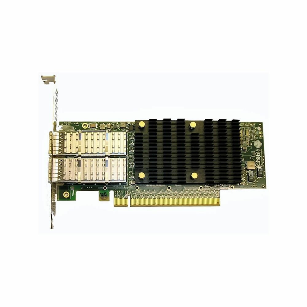 Сетевая карта Chelsio T62100-SO-CR-PB, бесшумная, 2 порта, PCI-E, черный/зеленый