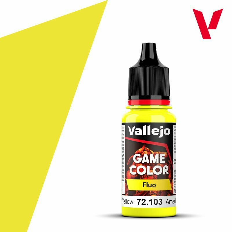Краска Vallejo Game Color Fluorescent Yellow 17мл.