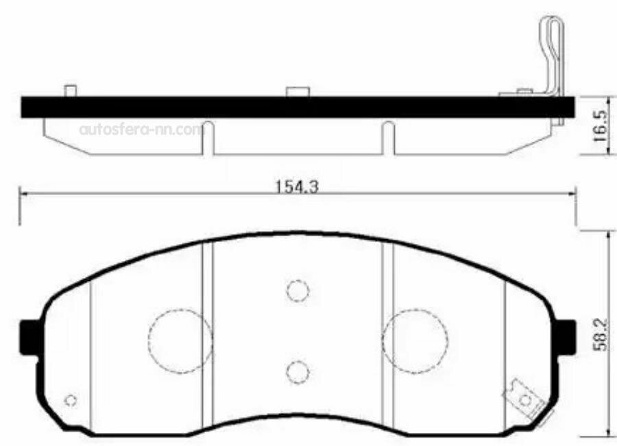 HSB HP1032 Колодки тормозные дисковые передн KIA: CARNIVAL 04-05, SEDONA 04-05