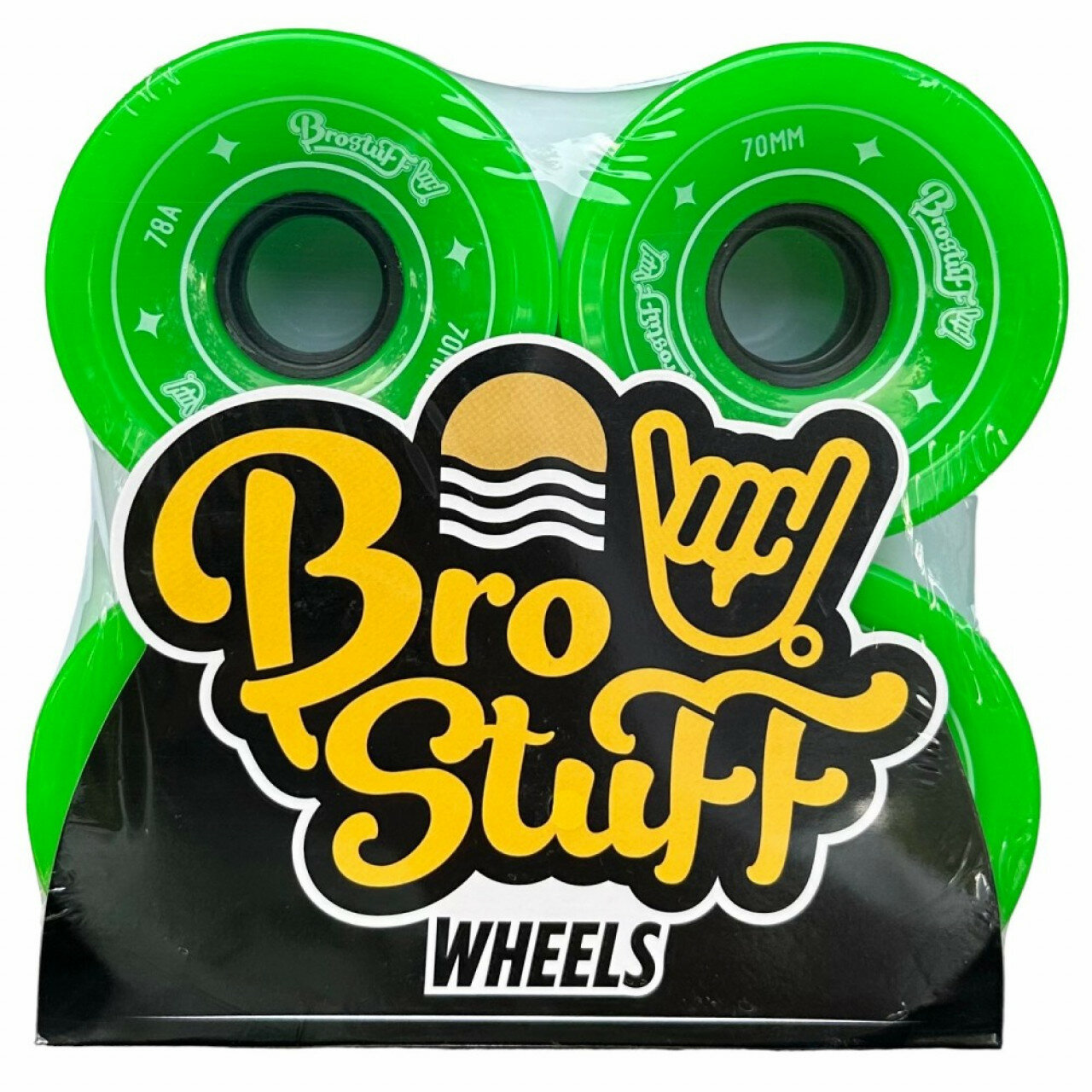 Колеса для скейтборда Bro Stuff 78A - Green 70мм