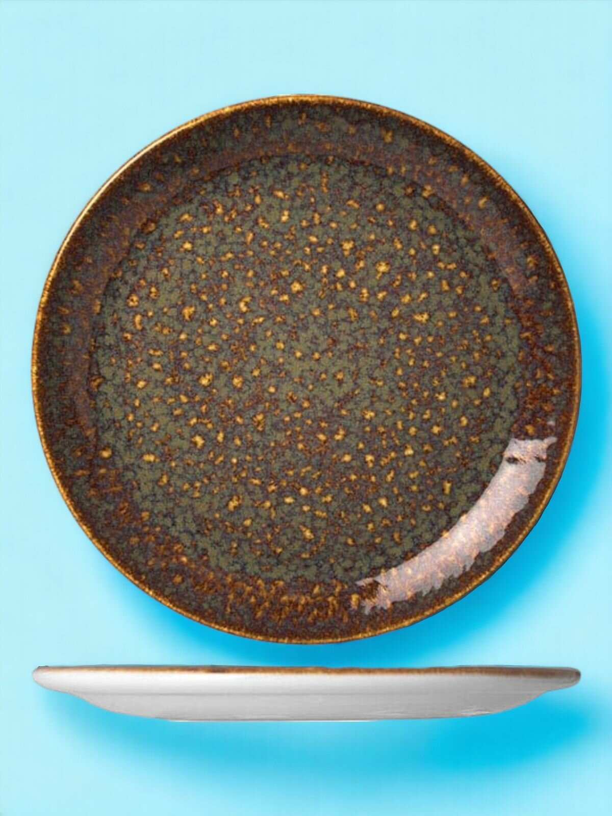 Тарелка сервировочная Steelite Vesuvius Amber, фарфоровая, 23 см