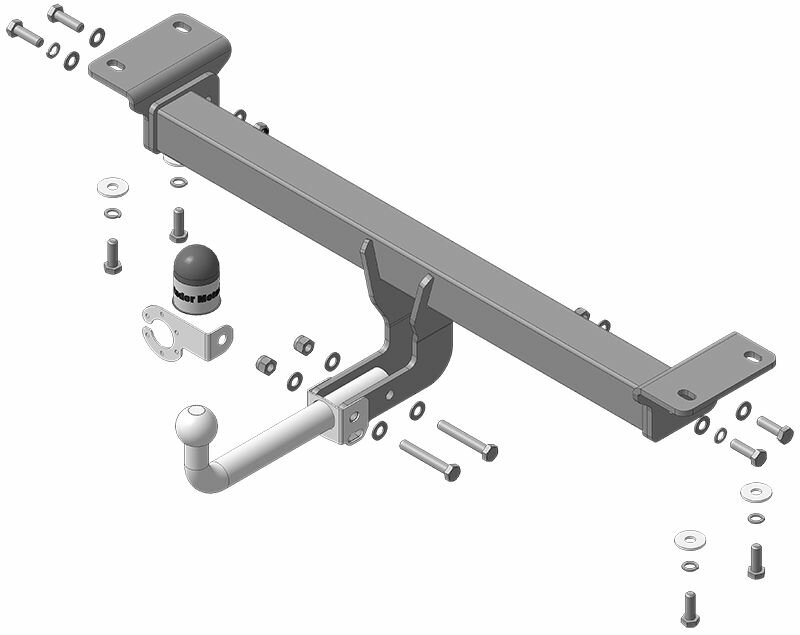 Фаркоп с эл-кой Smart для Infiniti QX50 2018 - н. в (оцинкованный шар) (90019)(паспорт и сертификат в комплекте) 98002-A. Motodor