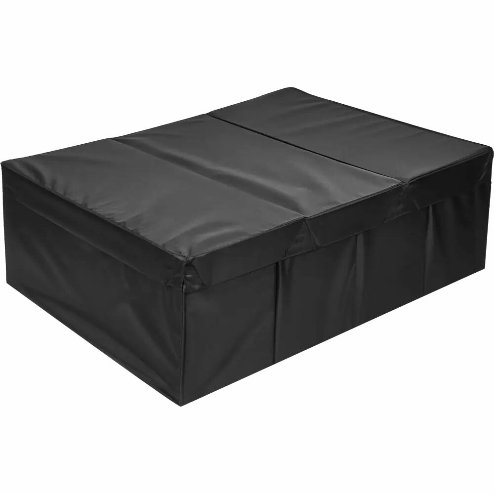 Короб для хранения с крышкой 55x18x39 см полиэстер цвет черный