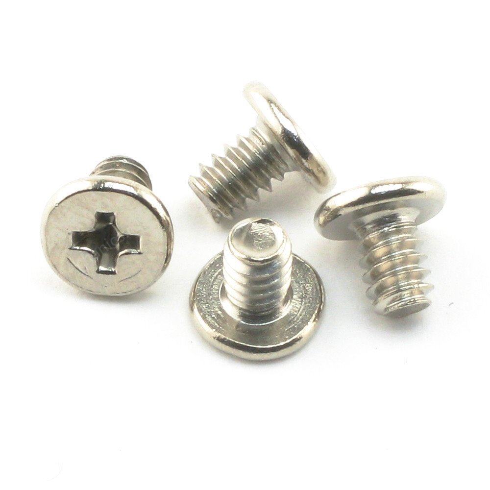 Винты для крепления жёстких дисков HDD / комплектующих ПК, плоск. гол, Ni (UNC CM#6-32 x 5) 4шт.