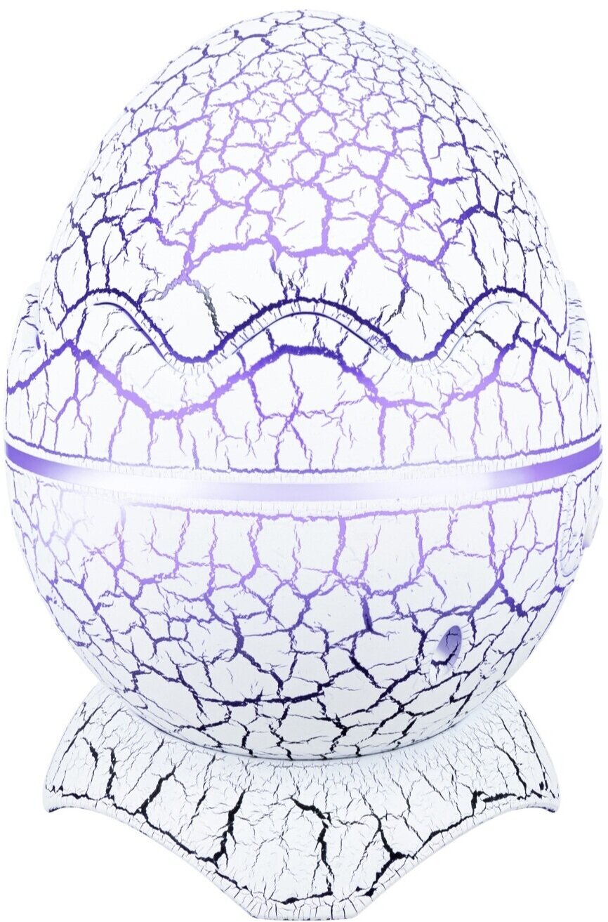 Ночник проектор звездное небо музыкальная колонка с bluetooth "Яйцо Дракона", белый