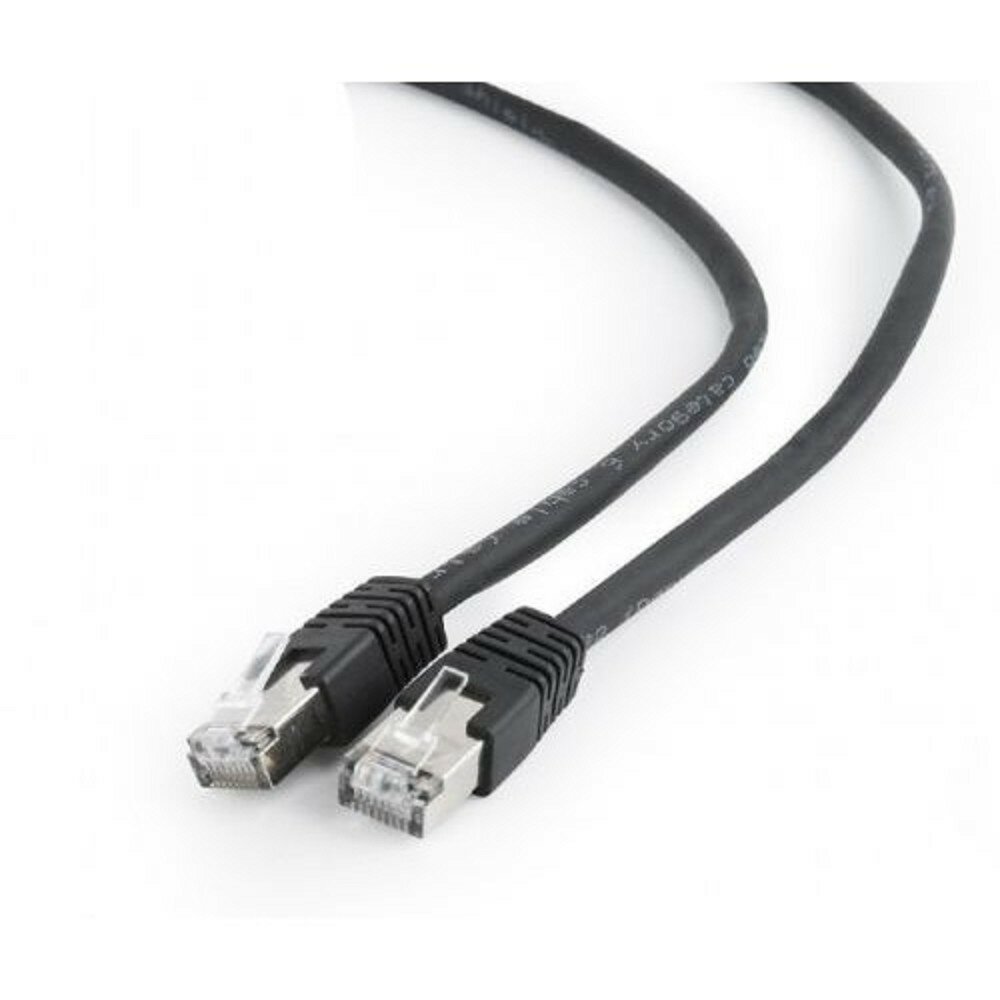 Патч-корд интернет кабель Cablexpert F/ UTP cat.6 RJ 45 1 м Чёрный