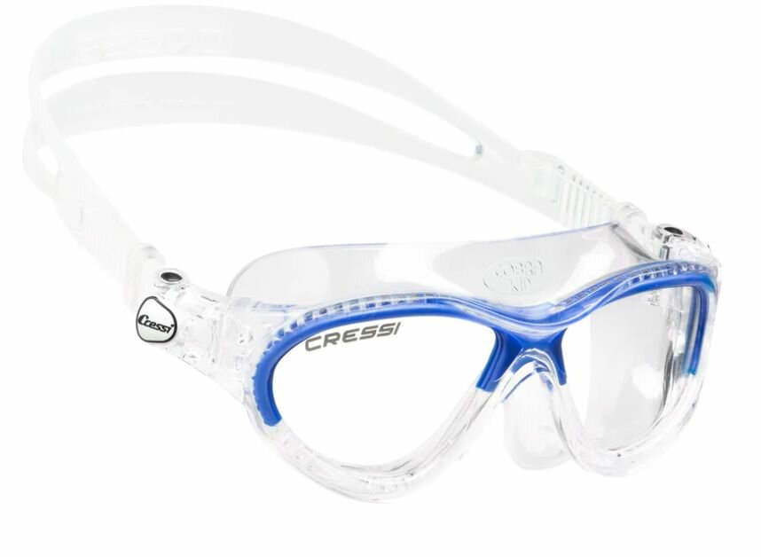 Очки Cressi Cobra Kid прозрачные линзы-синий