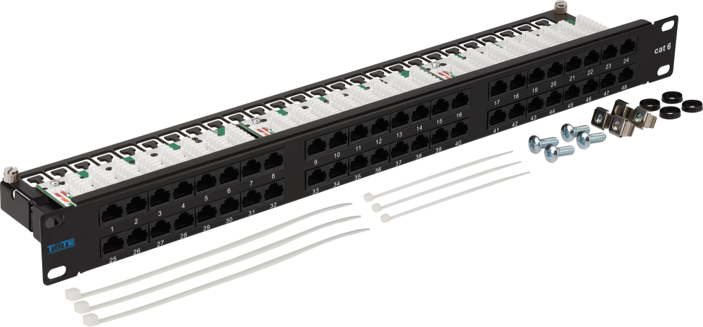 Патч-панель TWT (TWT-PP48/1U-U6)