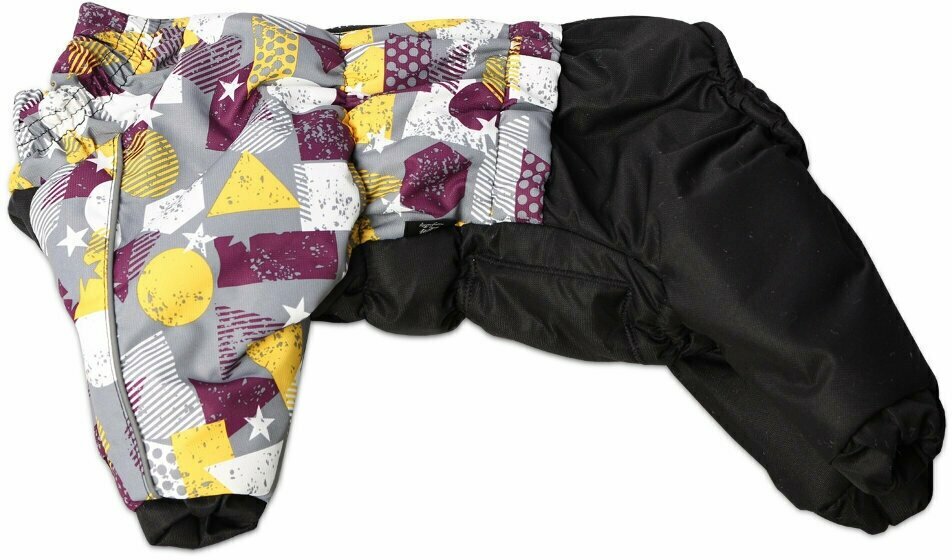 Lion Style комбинезон для собак, унисекс, чёрный с серым M