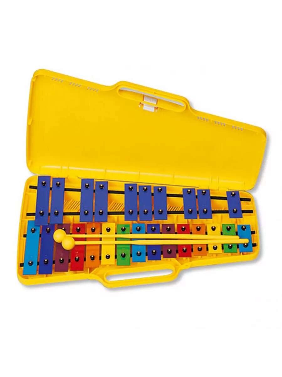 Металлофон TL25S хроматический, 25 нот, кейс + палочки