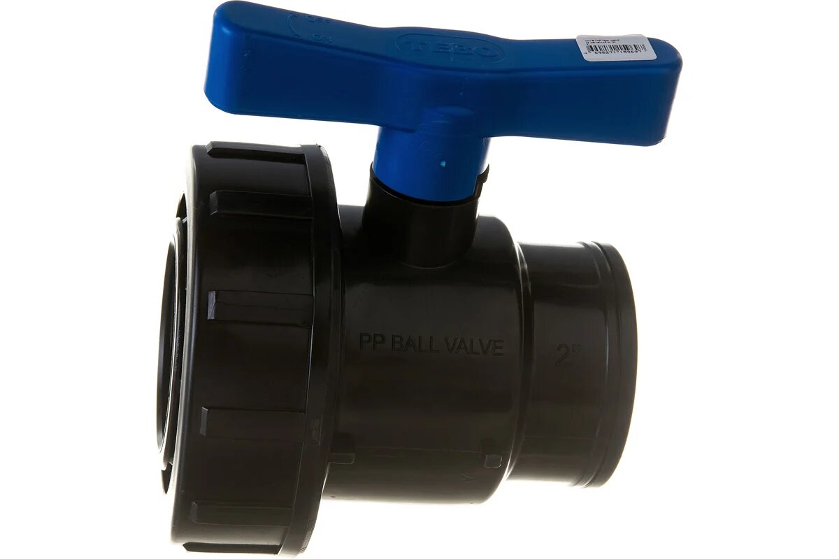 TEBO ПНД 2' шаровый компрессионный кран ВН/ВН T-ПНД, Кш.1.2. CN, для труб ПНД