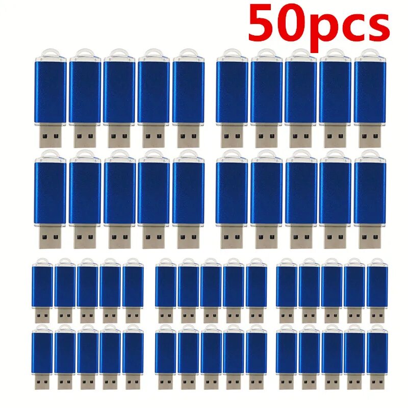 USB-флешка 512МБ, синяя, 50шт