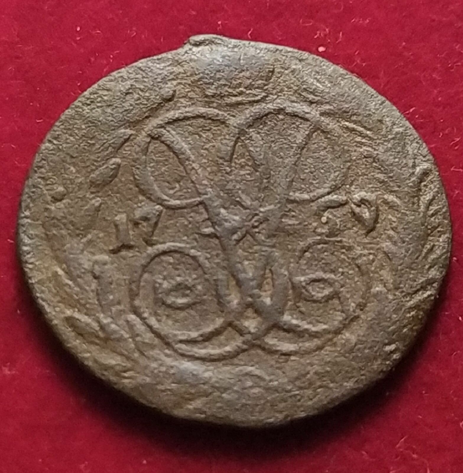 Денга 1759 года Н