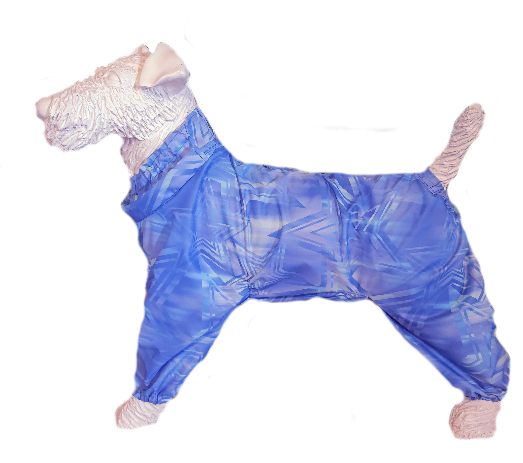 Дождевик-комбинезон для английского кокер-спаниеля кобеля, мембрана, цвет Звёзды