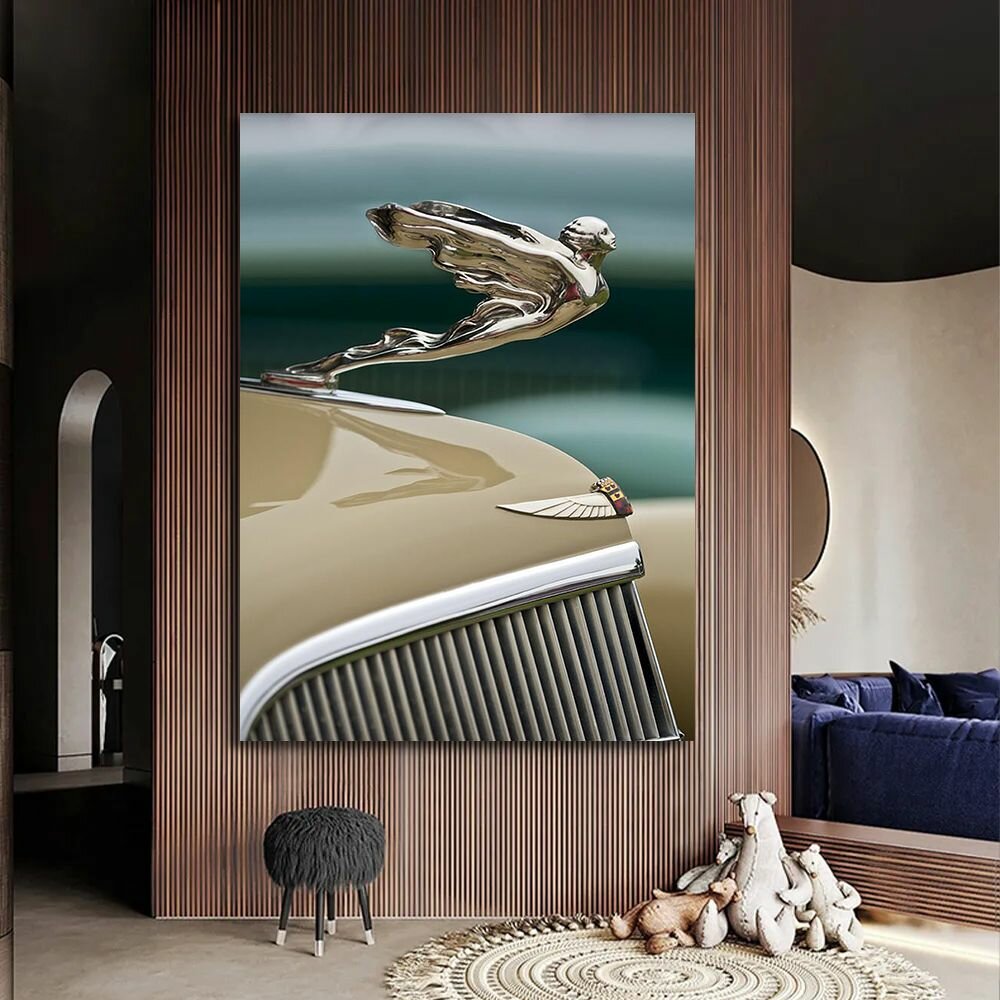 Картина ВсеКартины. тут "Ретро Автомобиль", на подрамнике, 60x80 см