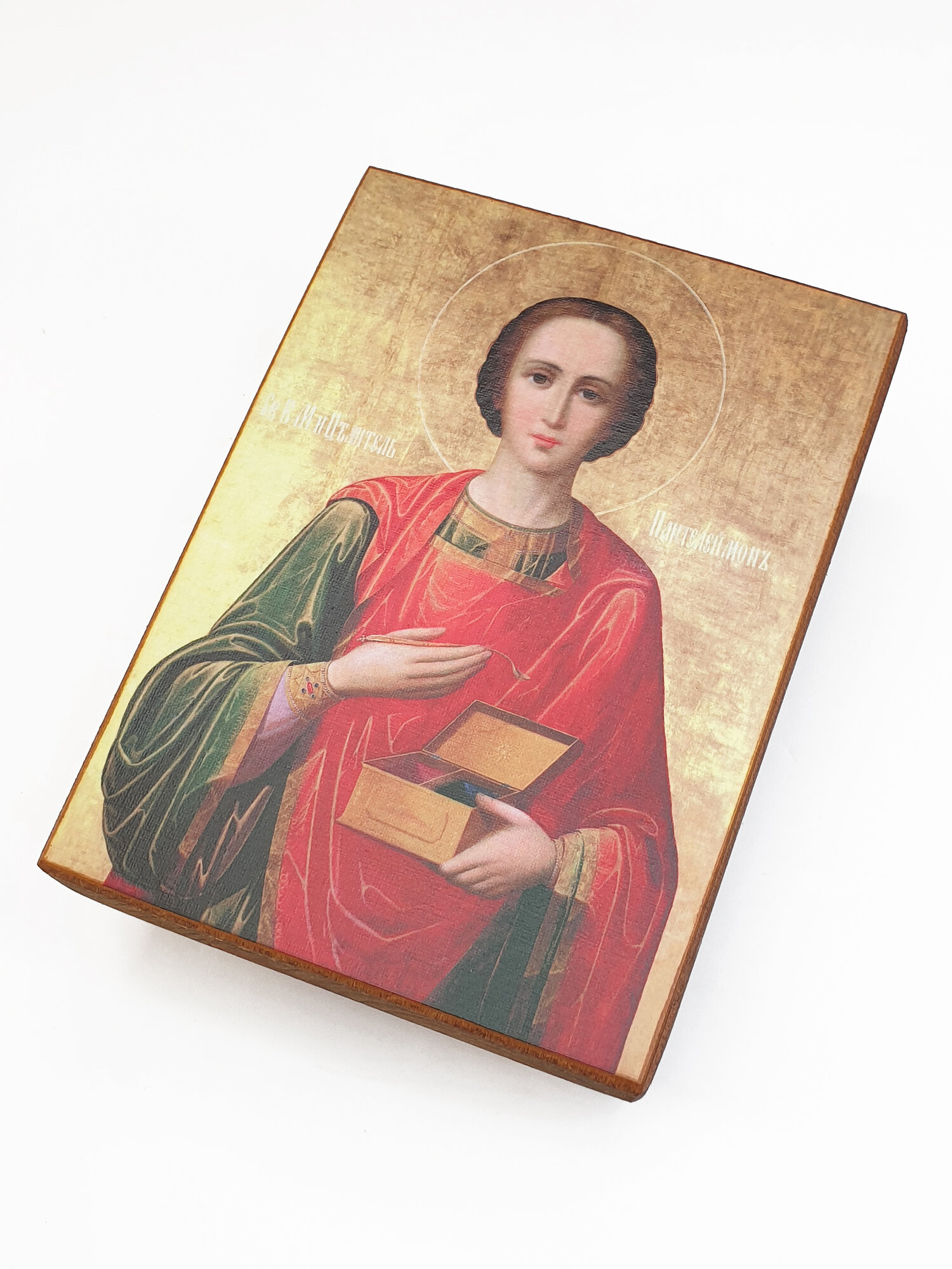 Икона "Святой целитель Пантелеймон", размер иконы - 10x13