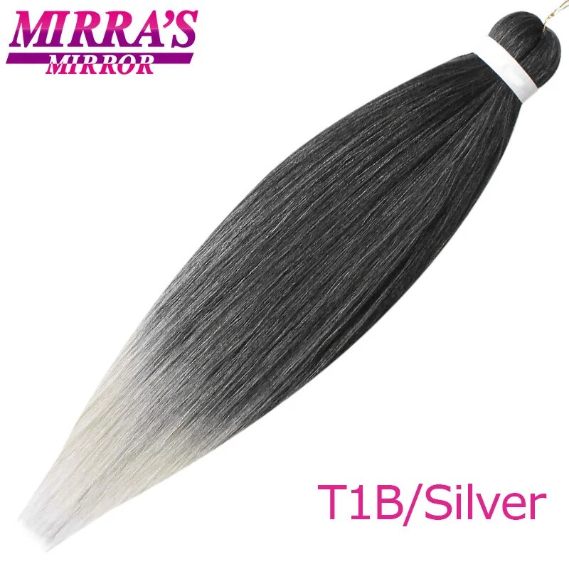 Косы Mirra's Mirror T1B/Silver Gray, 26 дюймов, 3 шт./лот