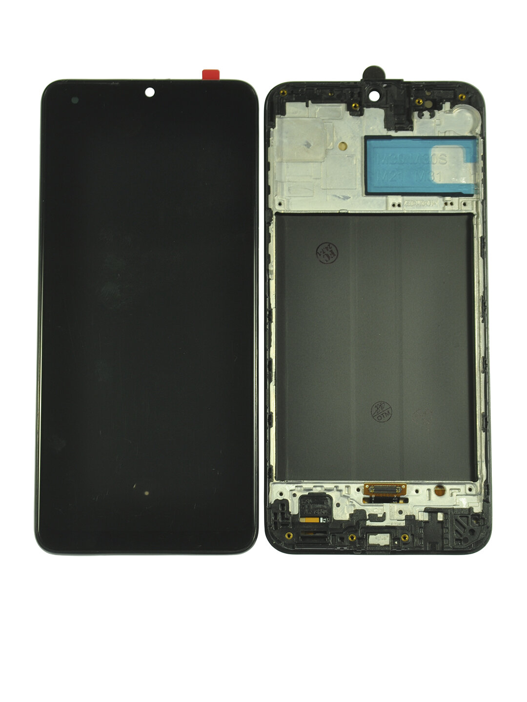 Дисплей (LCD) для Samsung SM-M215/M315/M307/M21/M31/M30s+Touchscreen black OLED в рамке